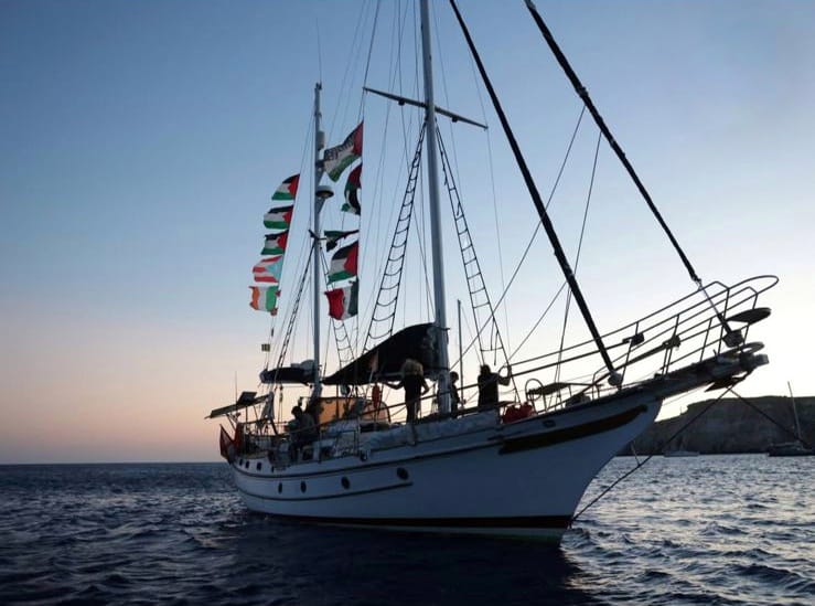 Global Sumud Flotilla faces drone surveillance and Israeli threats as it approaches Gaza | Free ...